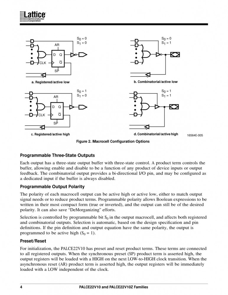 PALCE22V10H technical document page 4