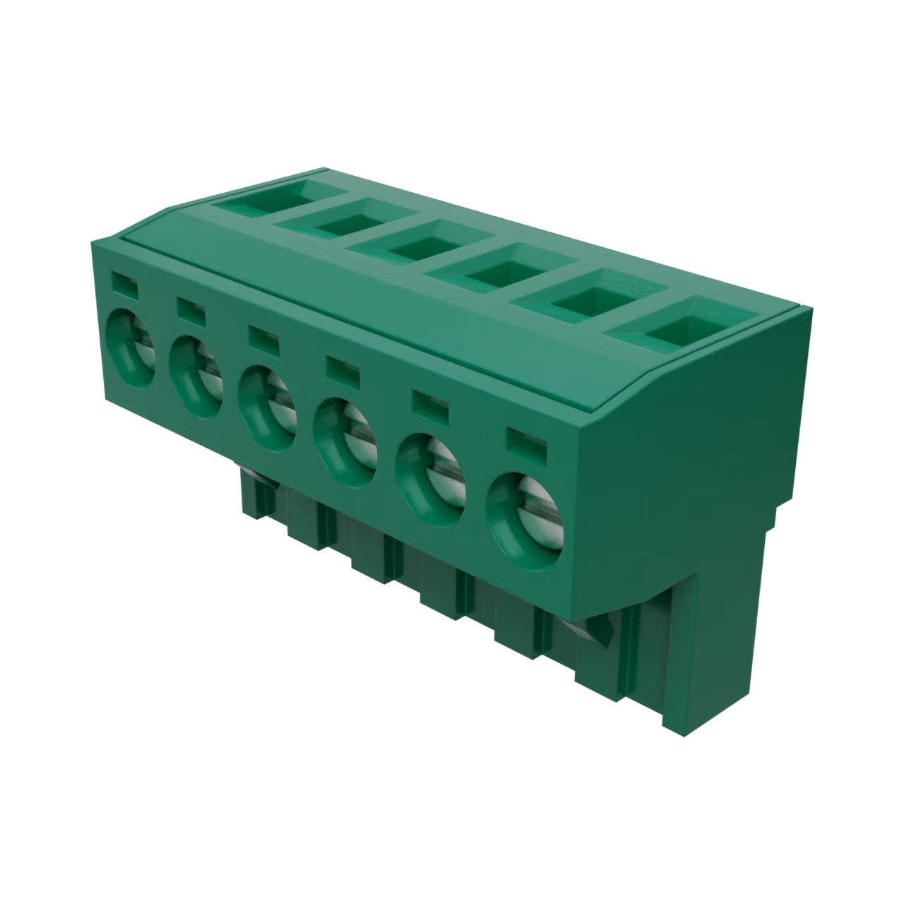 5.08mm Pitch Eurostyle Horizontal Plug, Green Housing, 6 Circuits for sale