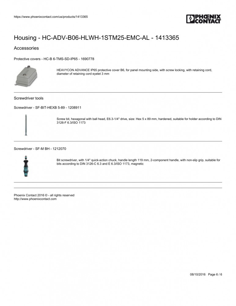Phoenix Contact 1413365 product document page 6