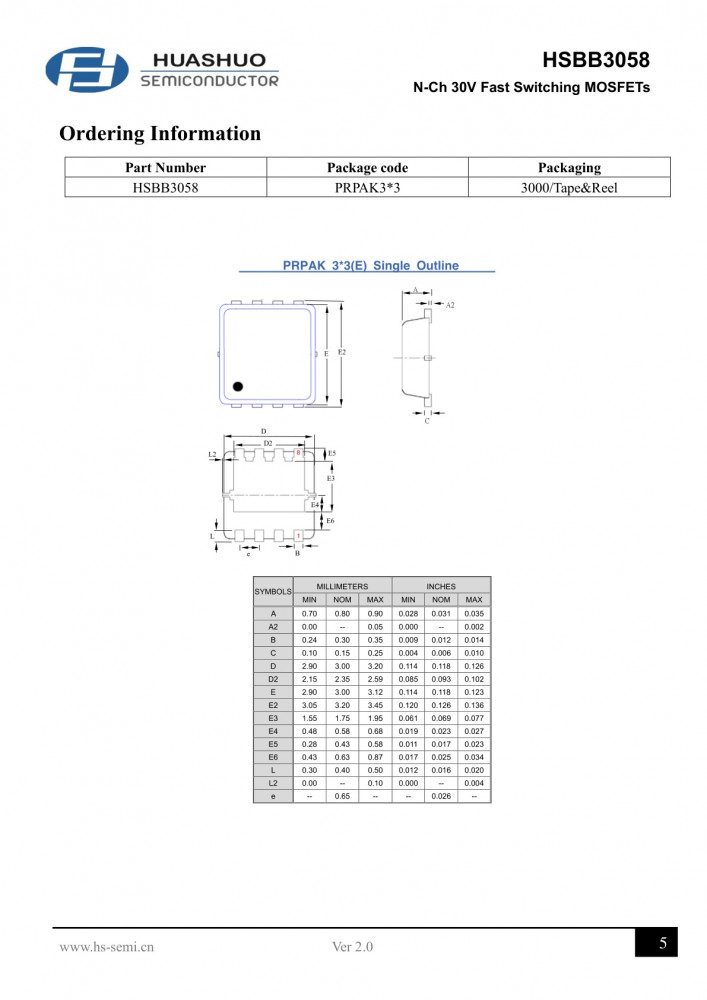 HSBB3058 datasheet page 5