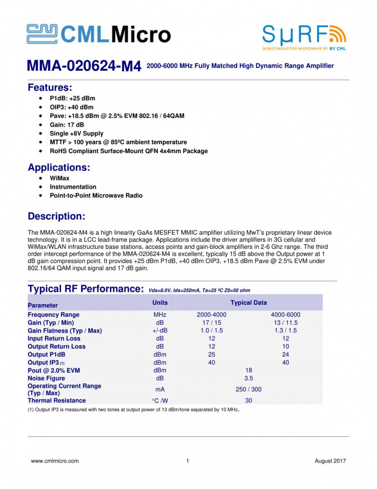 MMA-020624-M4 technical document page 1