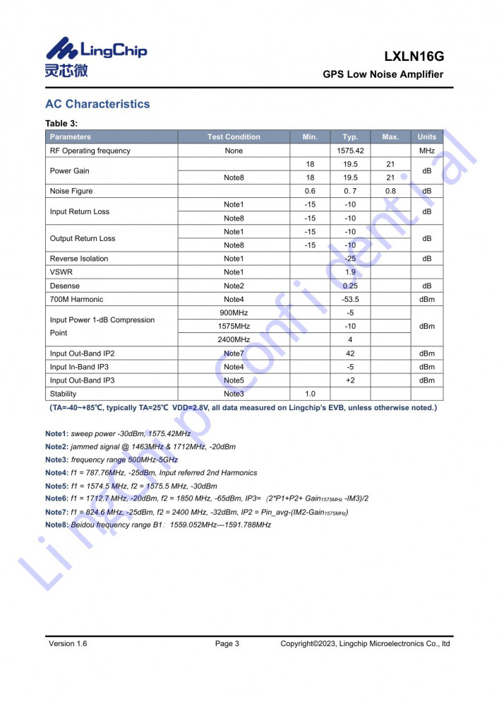 LXLN16G datasheet page 4