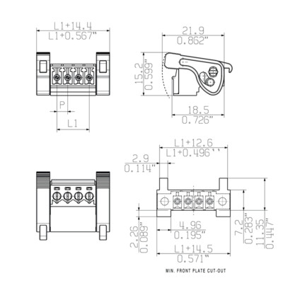 WEIDMULLER 2444150000 Header Plug Socket for sale