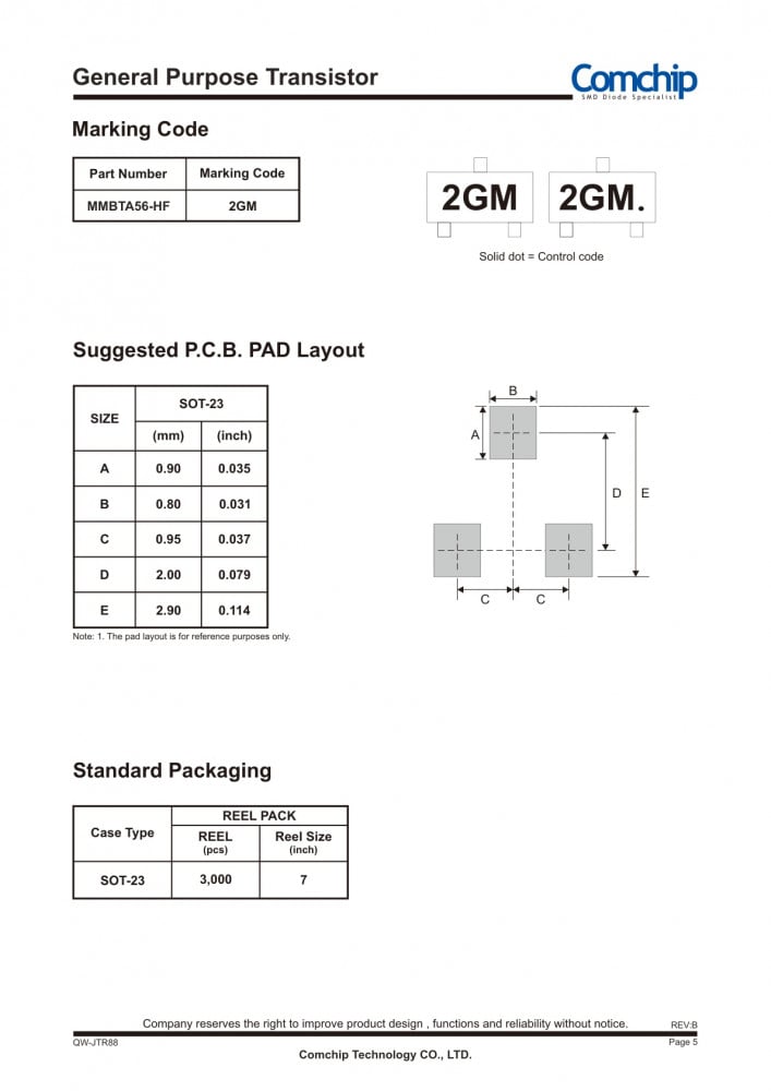 MMBTA56-HF datasheet page 5