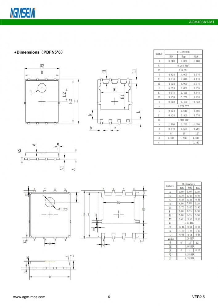 AGM403A1-M1 datasheet page 6