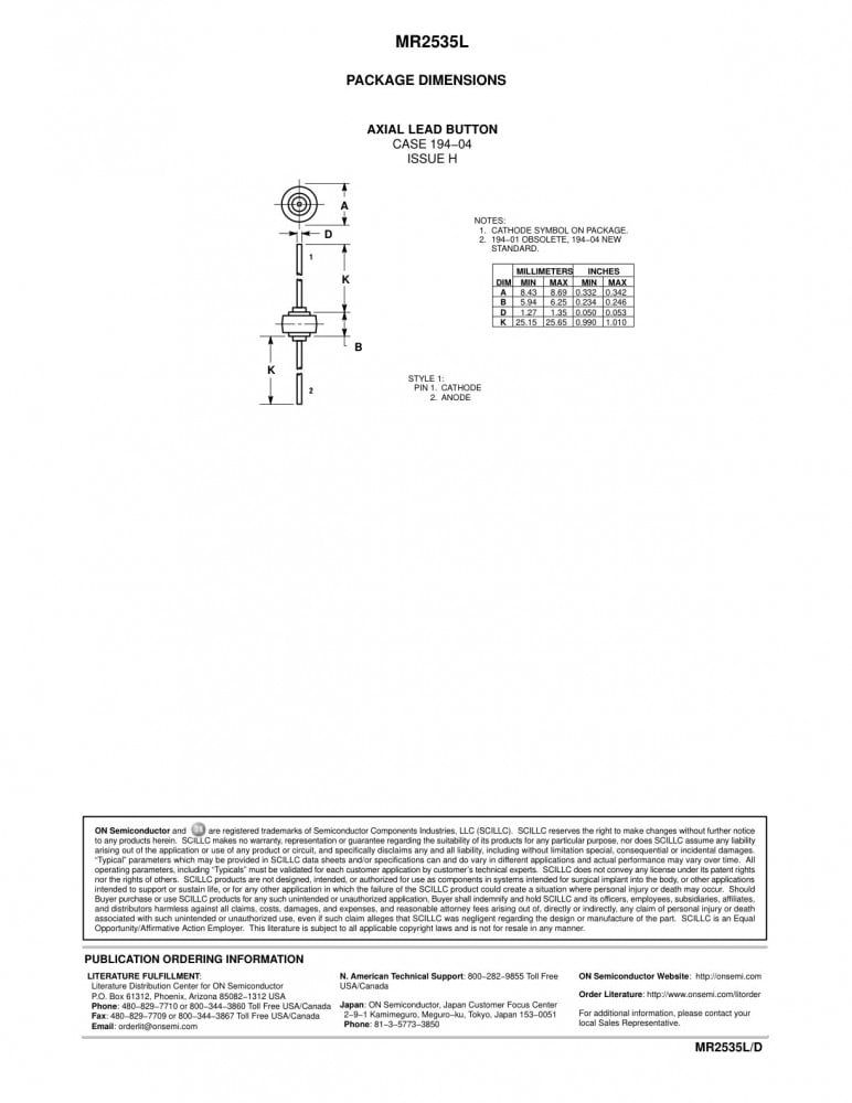 MRJ2535L datasheet page 6