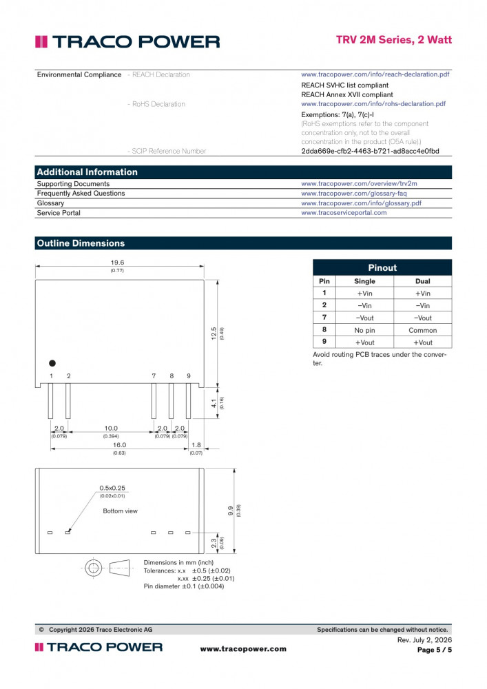 TRV 2M technical document page 5