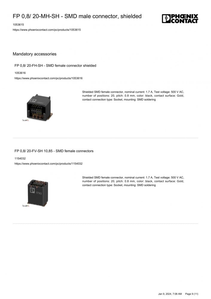 Phoenix Contact 1053615 technical document page 9