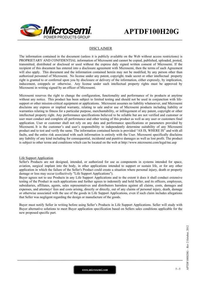 APTDF100H20G datasheet page 5