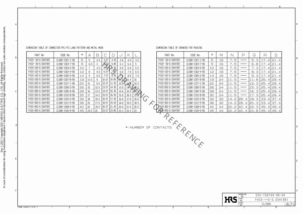HRS FH33 series drawing page 3