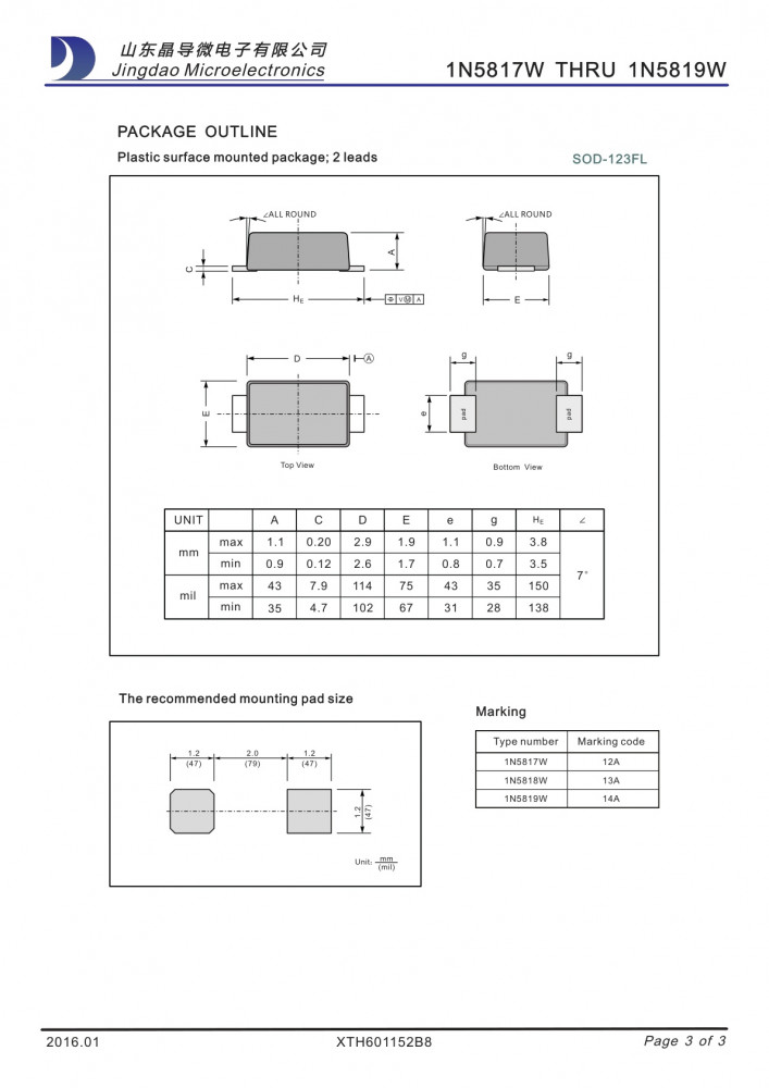 1N5818W datasheet page 3
