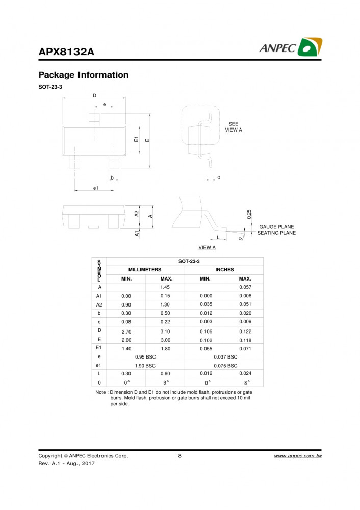 APX8132A datasheet page 8