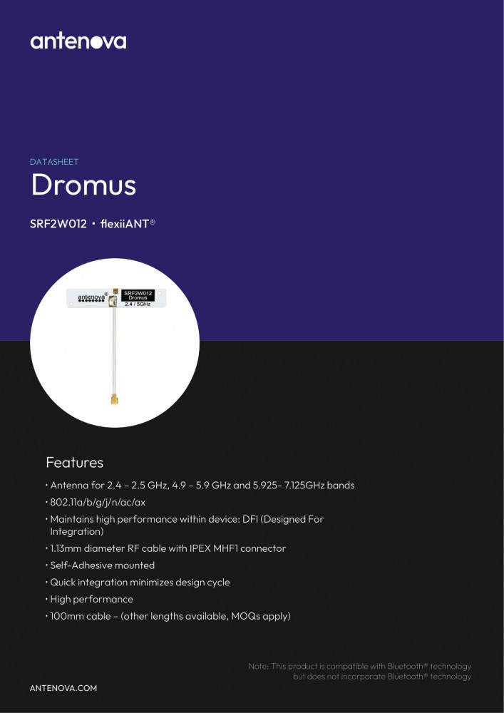 Dromus datasheet page 1