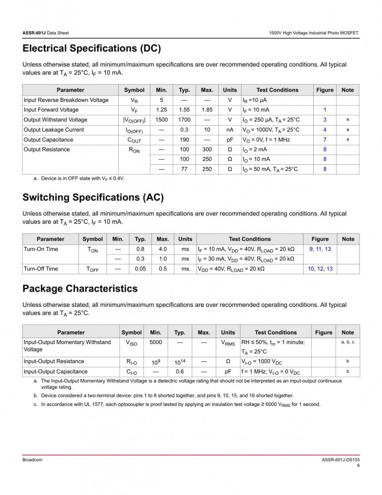 ASSR-601J datasheet page 6