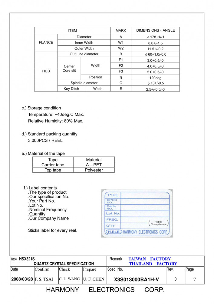 X3S013000BA1H-V specification page 7