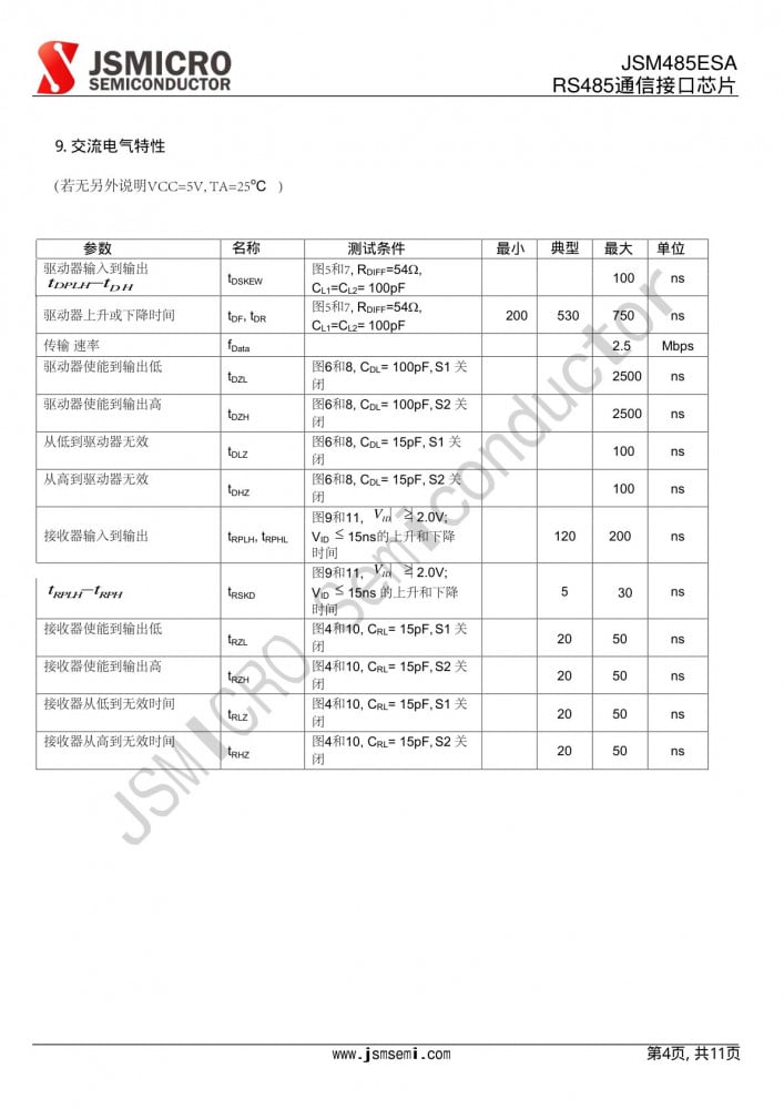 JSM485ESA datasheet page 4