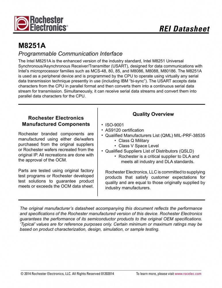 MR8251A/B datasheet page 1