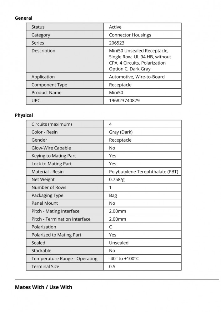 Product document page 2