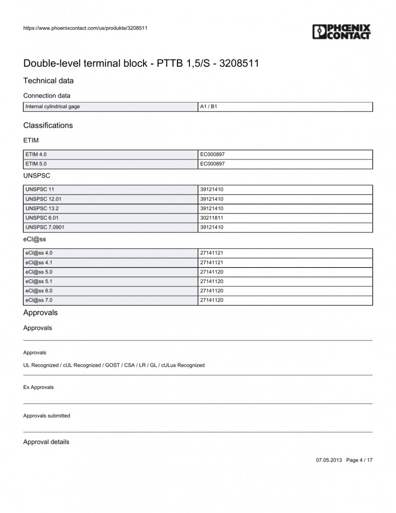 Phoenix Contact 3208511 technical document page 4