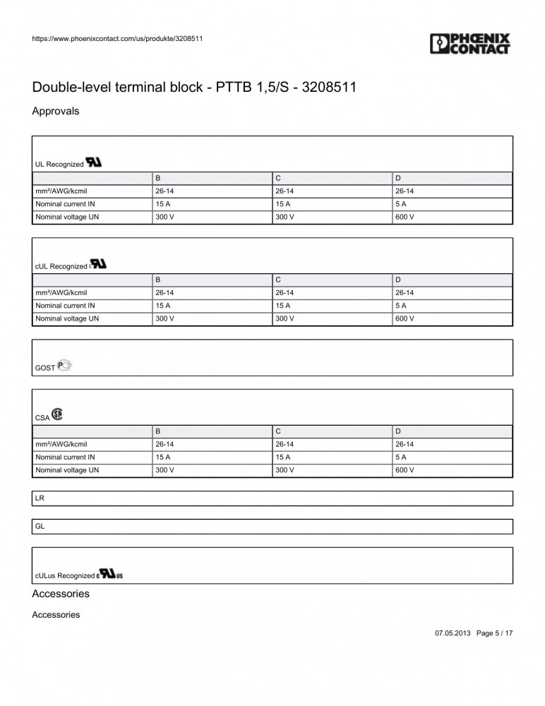 Phoenix Contact 3208511 technical document page 5