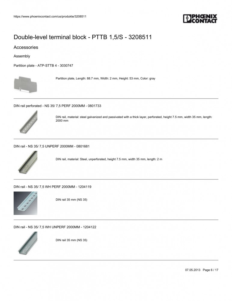 Phoenix Contact 3208511 technical document page 6
