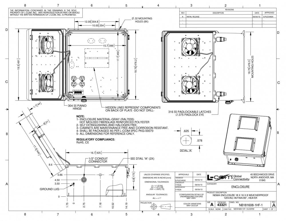 NB181608-1HF-1 technical document page