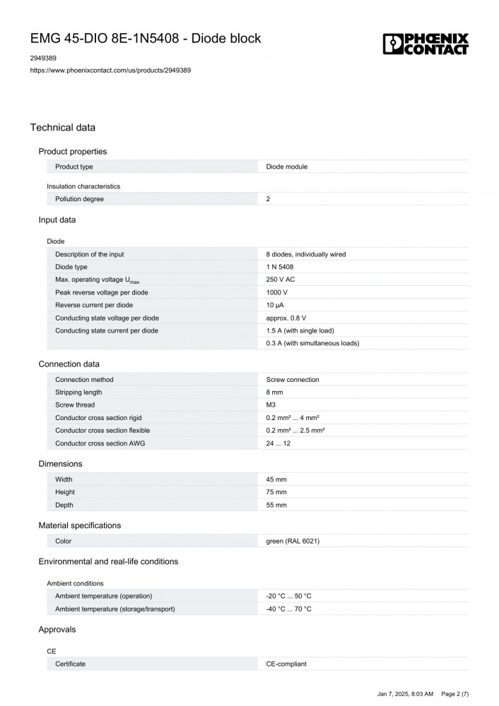 Phoenix Contact 2949389 document page 2
