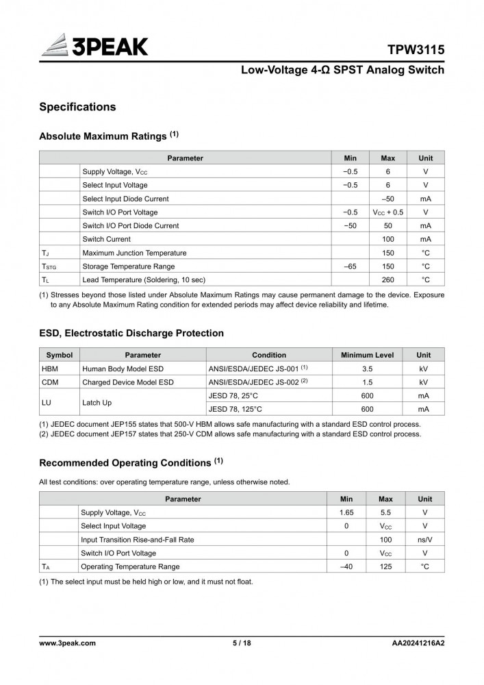 TPW3115 datasheet page 5