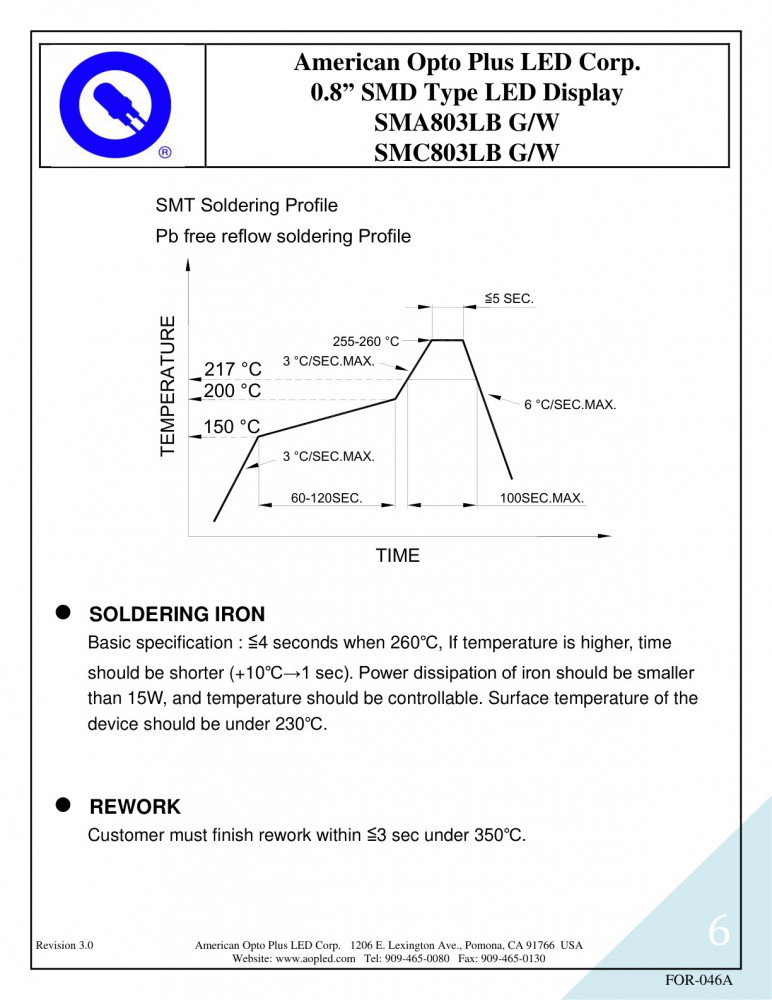 SMA803LB technical document, page 6