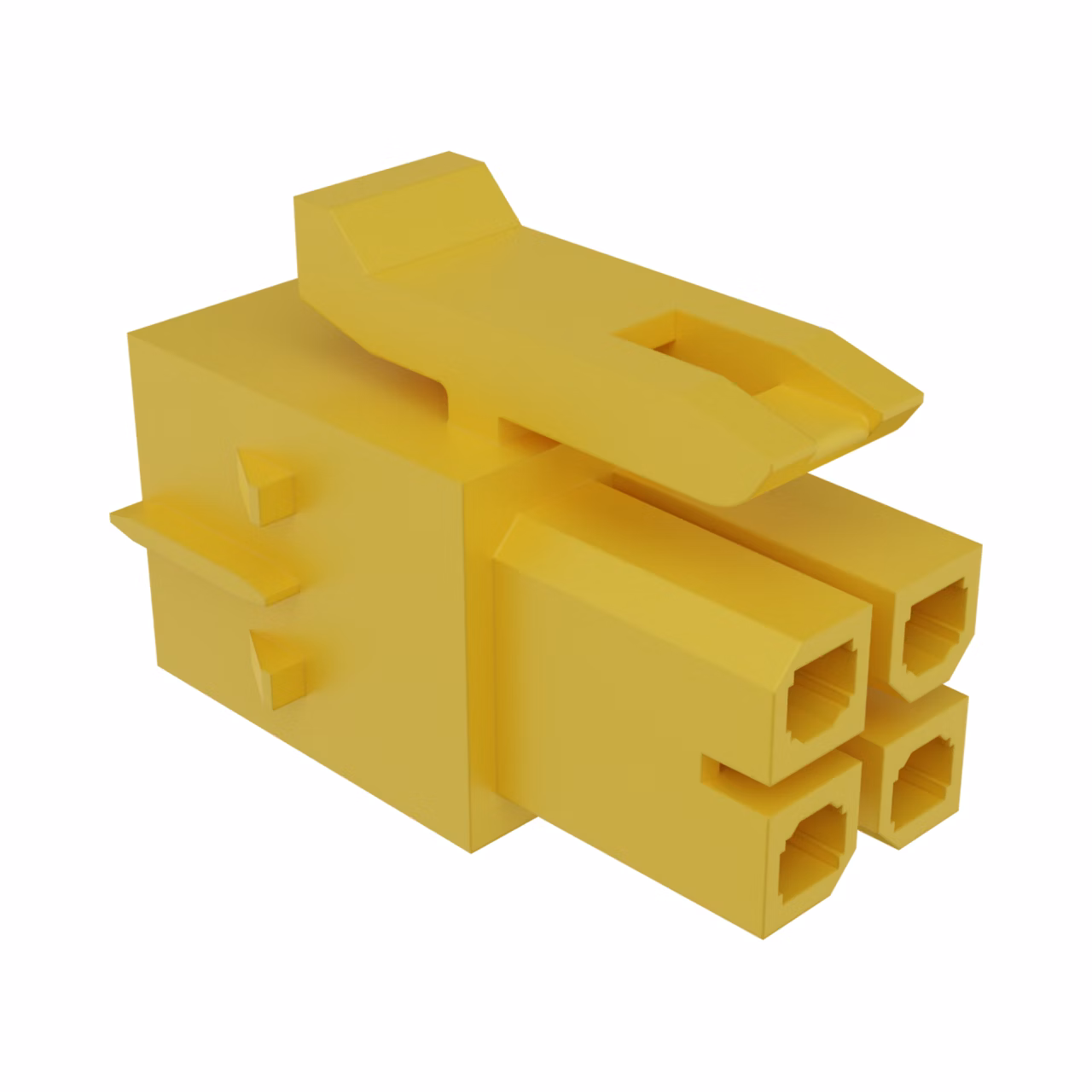 Micro-Fit+ Versa Color Receptacle Housing, Dual Row, 4 Circuits, UL 94V-0, Glow-Wire Capable, Yellow for sale