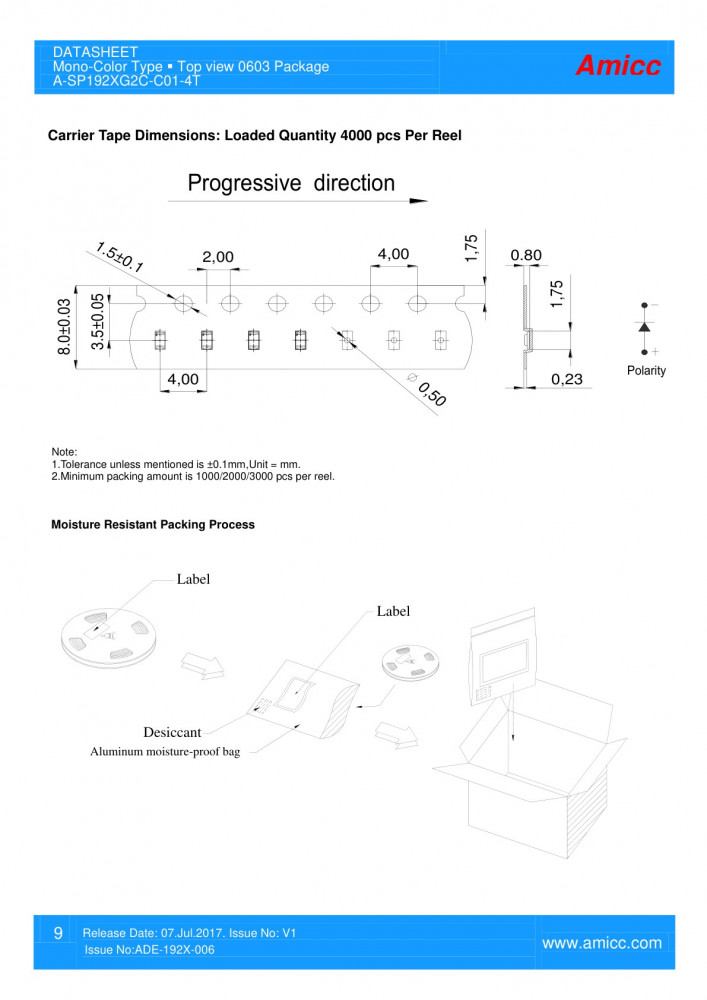 A-SP192XG2C-C01-4T datasheet page 9