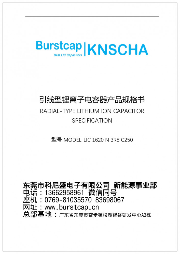 LIC1620N3R8C250 datasheet page 1