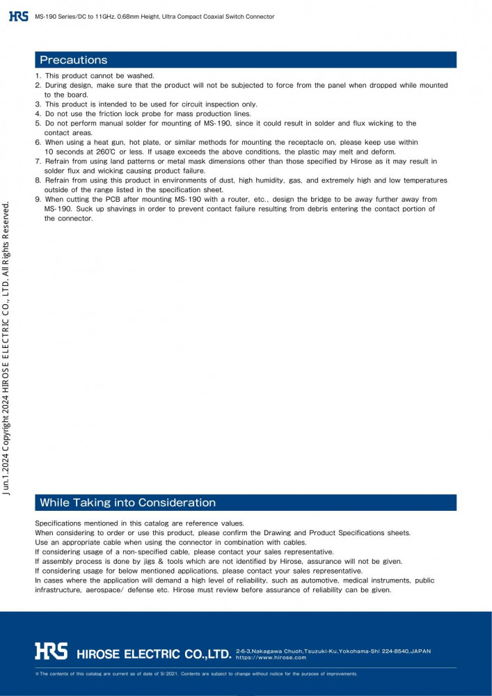 HRS MS-190 technical document page 10