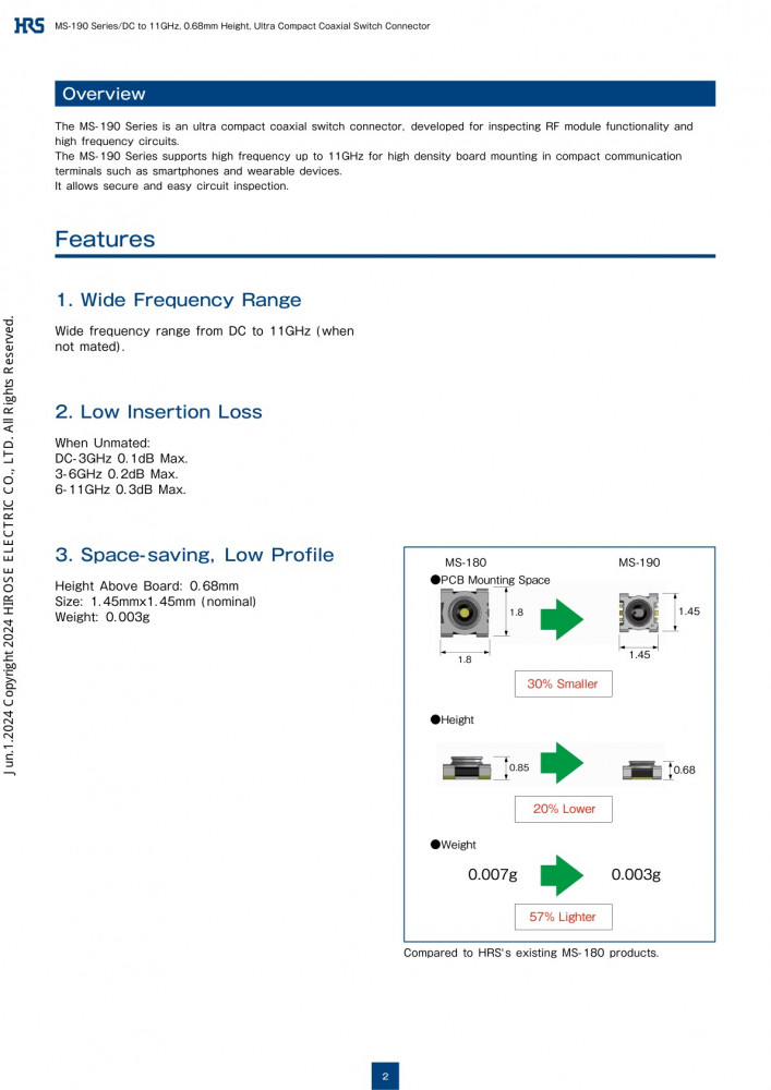HRS MS-190 technical document page 2