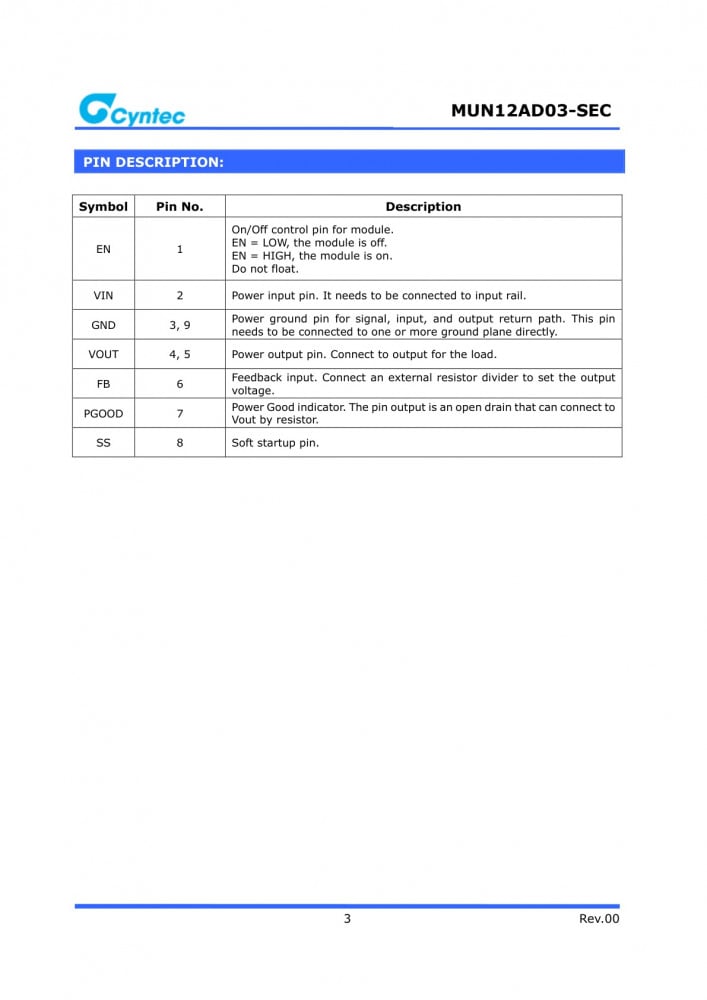 MUN12AD03-SEC datasheet page 3
