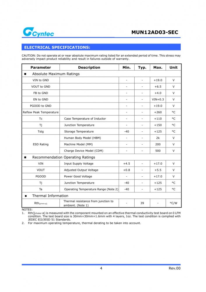 MUN12AD03-SEC datasheet page 4