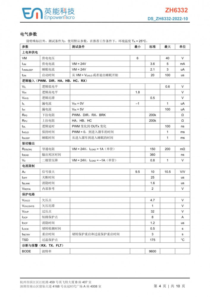 ZH6332 datasheet page 4