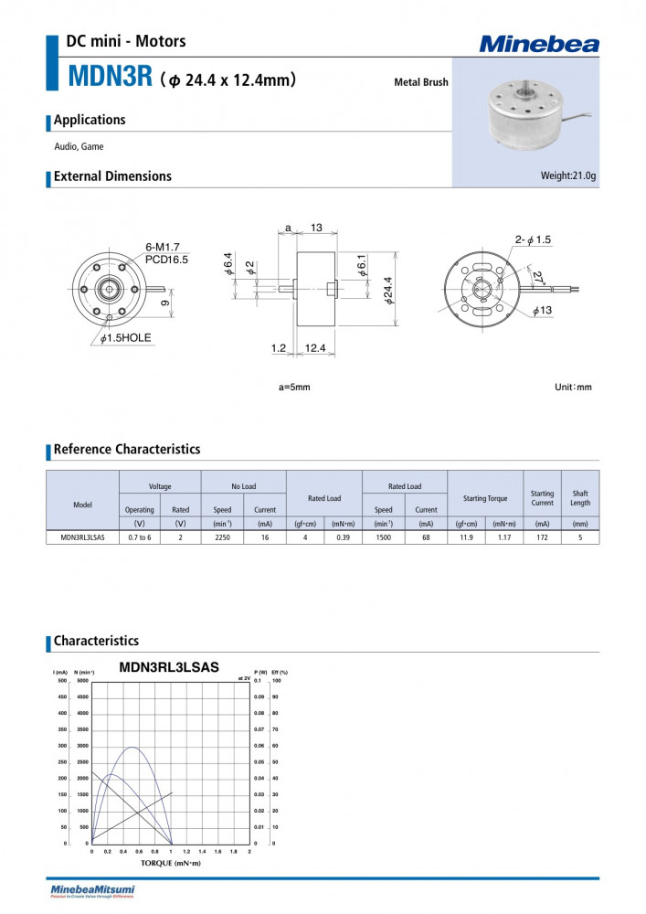 MDN3RL3LSAS technical document page