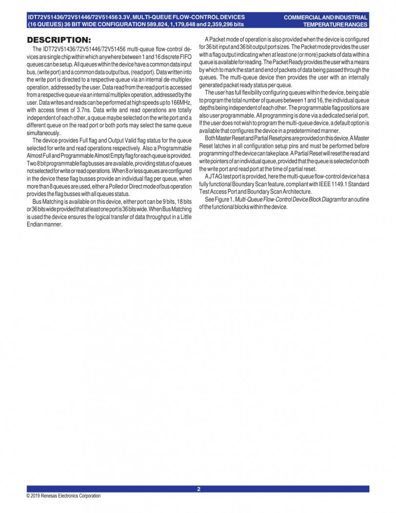 72V51456L7-5BB8 datasheet page 2