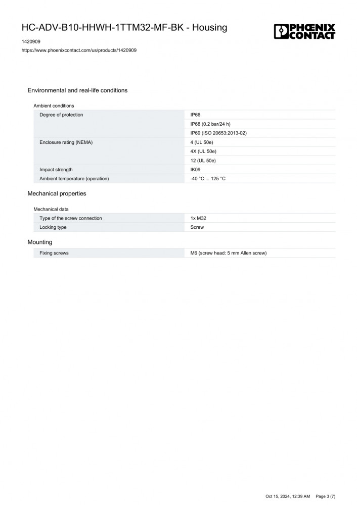 Phoenix Contact 1420909 technical data page 3