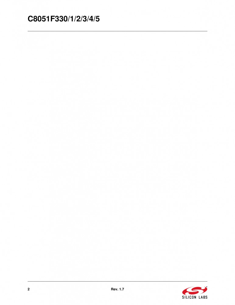C8051F330 datasheet page 2
