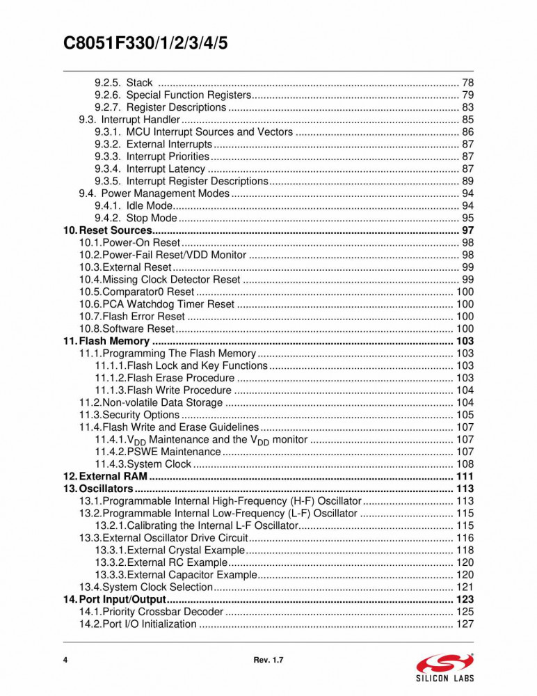 C8051F330 datasheet page 4