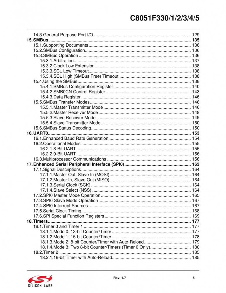 C8051F330 datasheet page 5