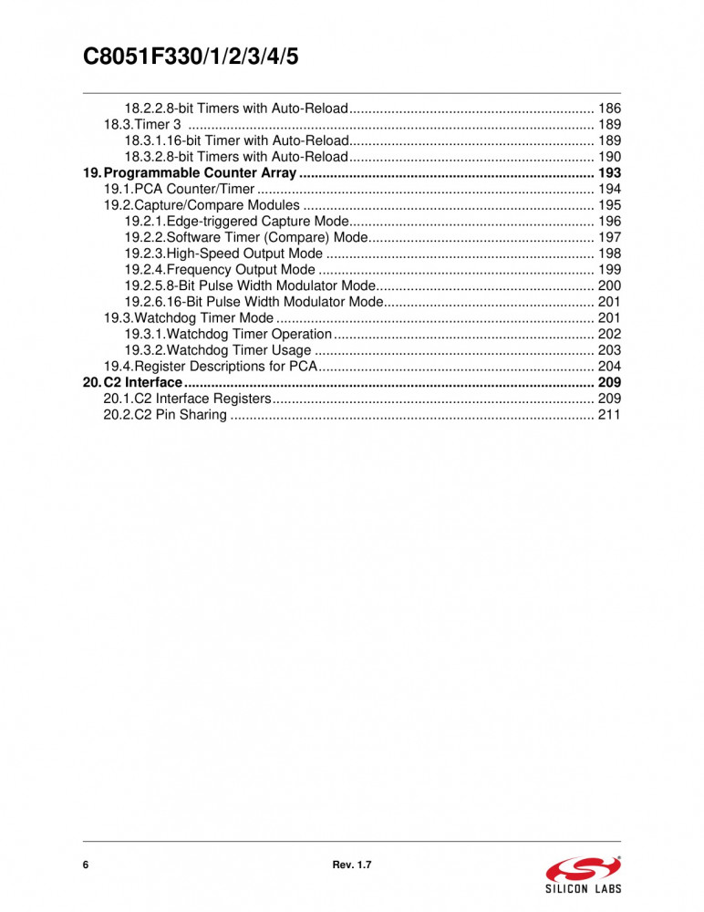 C8051F330 datasheet page 6