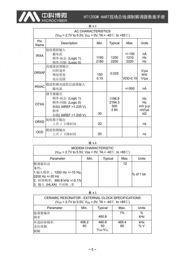 HT1200M-L datasheet page 9