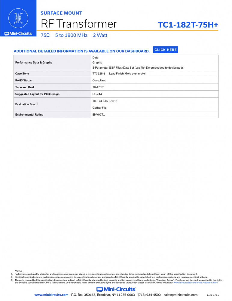 TC1-182T-75H+ technical document page 4