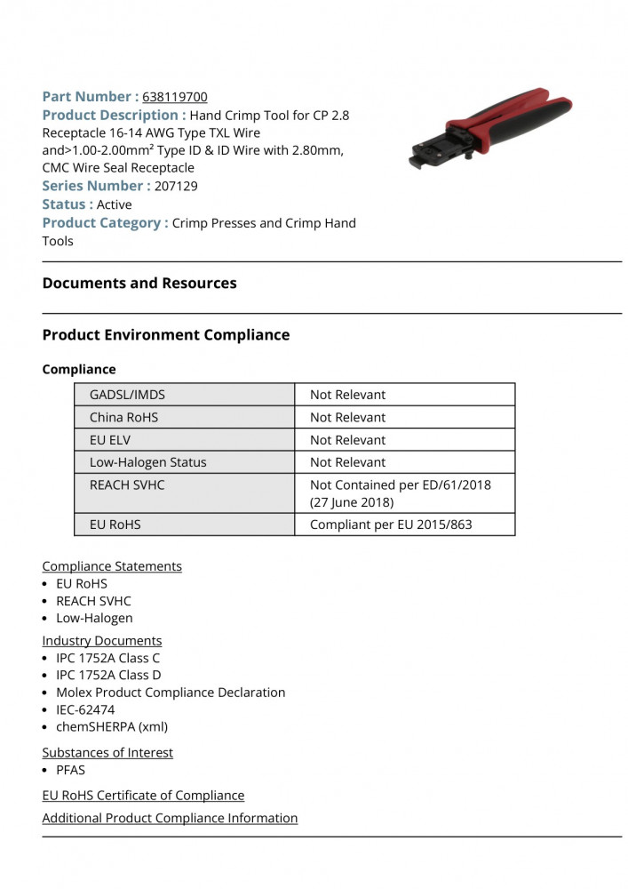 638119700 tooling document page 1