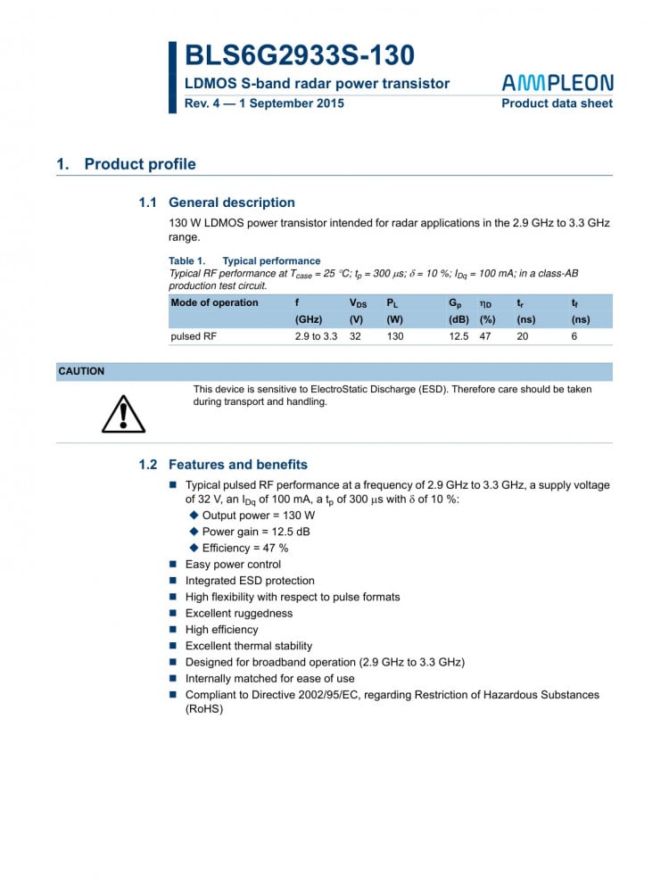 BLS6G2933S-130,112 datasheet page 1