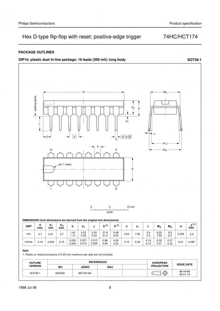 74HCT174 datasheet page 8