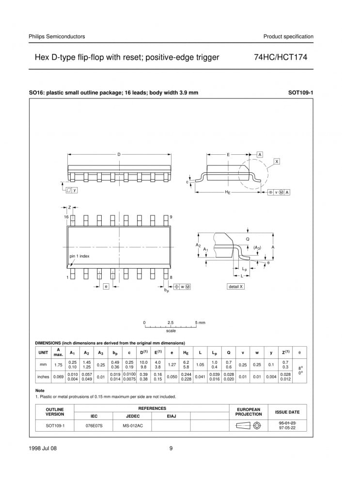 74HCT174 datasheet page 9